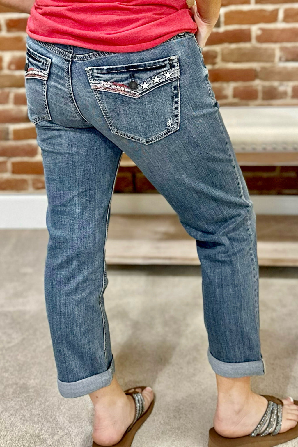 Mid Rise Capri from Silver | GALLOP 'N GLITZ – Gallop 'n Glitz